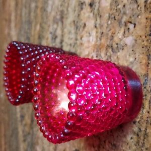 No Brand | Accents | Hobnail Ruby Red Candle Holders One Is Light Up So ...